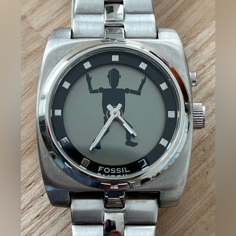 Fossil Big Tic Super Rare Vintage Men’s Watch Robot A… - Gem